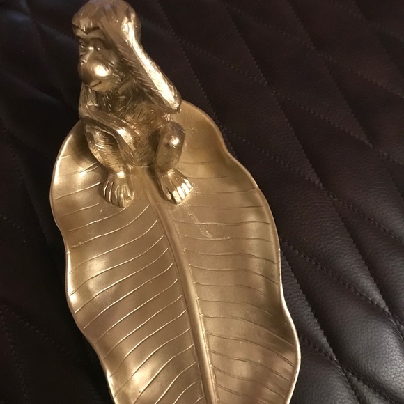 Accents | Gold Monkey Trinket Tray | Poshmark